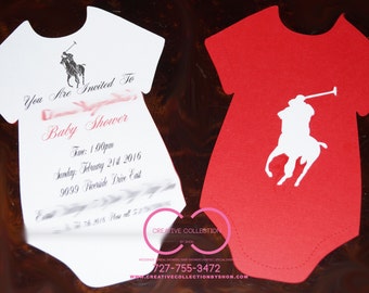 Polo invitation | Etsy