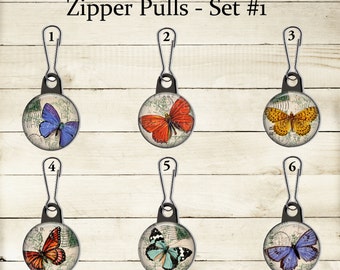 Button zipper pull | Etsy