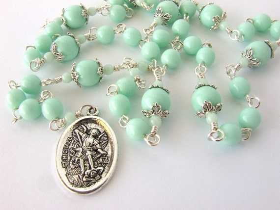 Angelic Crown Rosary Saint Michael Archangel Chaplet Mint
