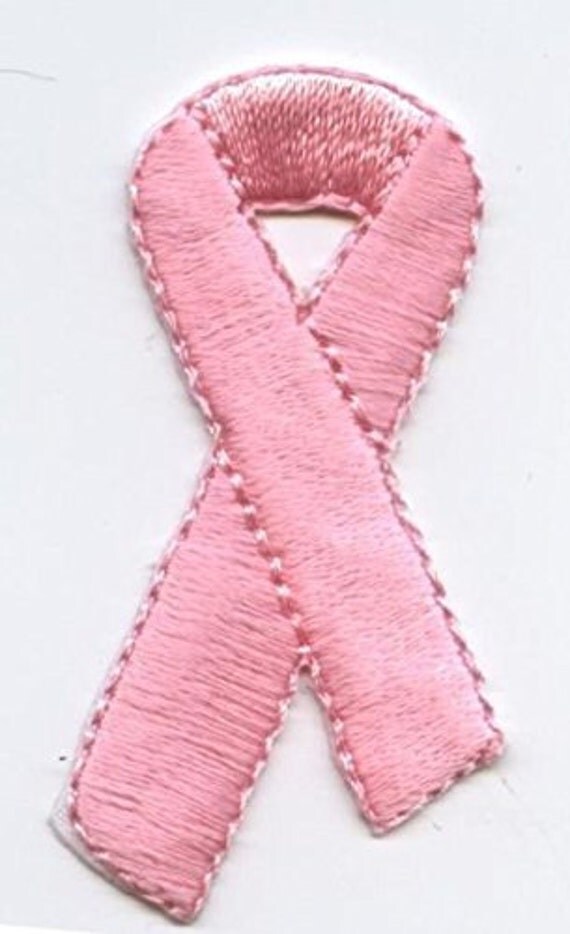 Pink Breast Cancer Ribbon Iron on Applique by WholesaleApplique