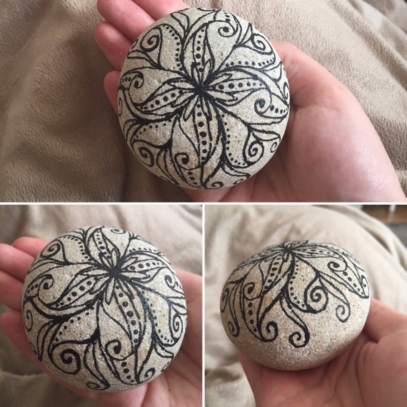 Hand painted rocks hand painted stones rock paper by AmyRoseBudd