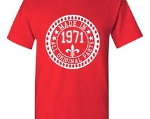 Popular items for 1971 birthday shirt on Etsy