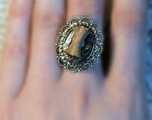 Unique real bone ring related items | Etsy