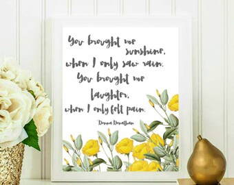 Sunshine poem | Etsy