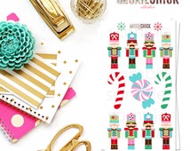 13 CHRISTMAS NUTCRACKERS sticker sheet- Great for Erin Condren, Plum ...