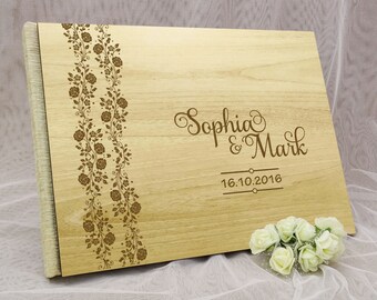 Rustic guest book | Etsy