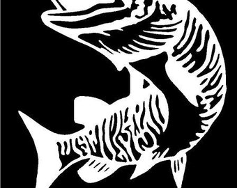 Muskie sticker | Etsy