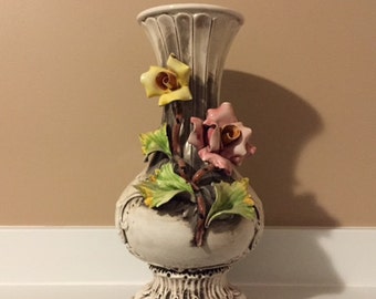 Capodimonte vase | Etsy