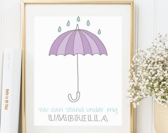 Umbrella poster | Etsy