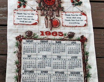 1965 calendar | Etsy