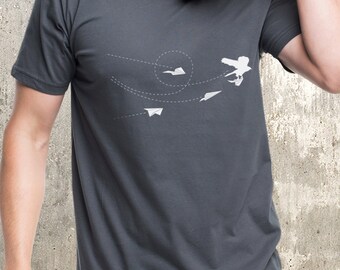 Paper airplane shirt | Etsy