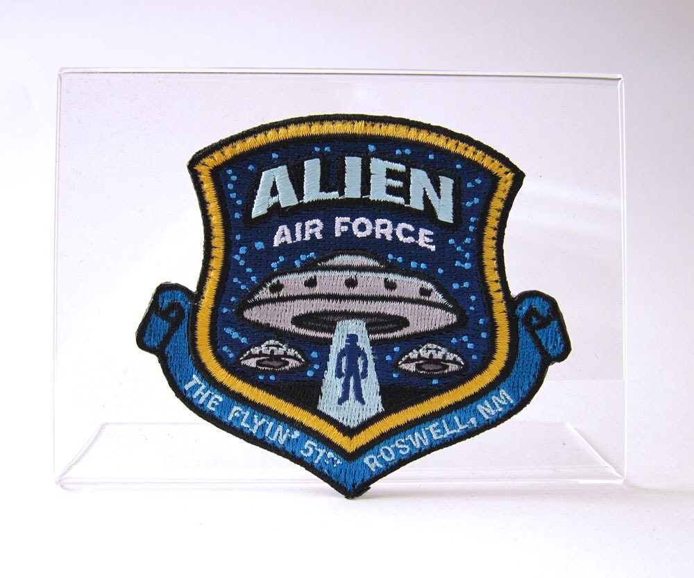 Alien Air Force Embroidered Patch
