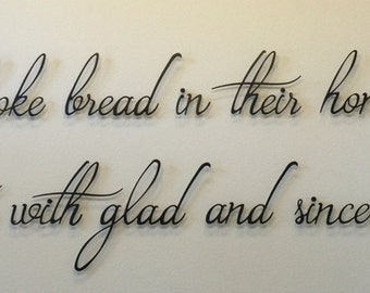 Metal wall words | Etsy