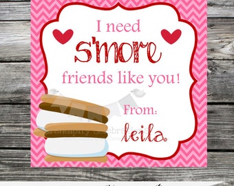Smores valentine | Etsy