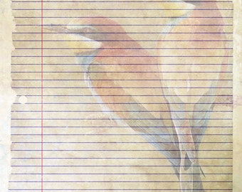 Printable Giraffe Journal Page Giraffe Wildlife Stationery