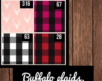 Buffalo print fabric | Etsy