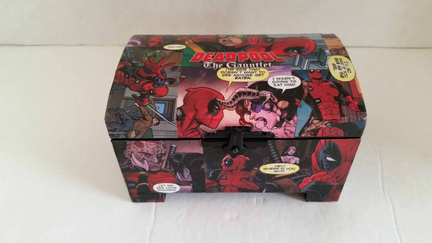 Deadpool Trinket Box Deadpool Jewelry Box Deadpool Comic Box