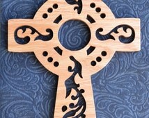 Unique wooden celtic cross related items | Etsy