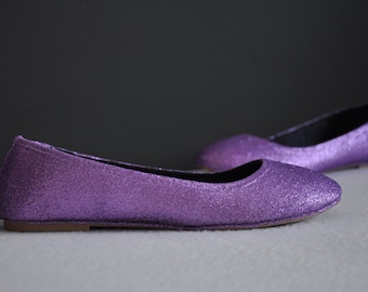 Purple wedding flats | Etsy