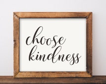 Unique kindness sign related items | Etsy