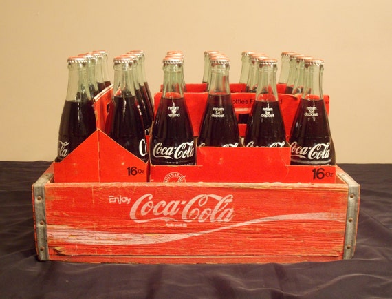 Items similar to FULL Coca-Cola Case (24 Bottles) 3 8 Packs of 16 oz (1 ...