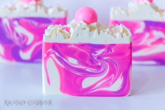 Black Raspberry Vanilla Handmade Soap Bar by XplosiveCosmetiX
