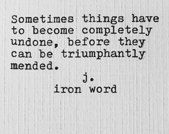 J. Iron Word Original Hand-Typed Poems and Words by JIronWord