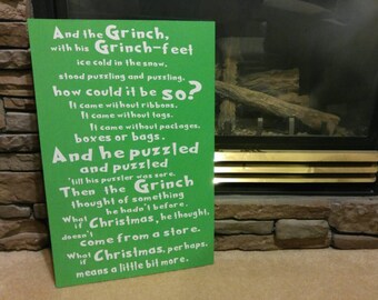 Grinch sign | Etsy