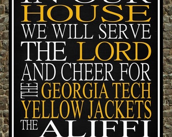 Georgia tech art | Etsy