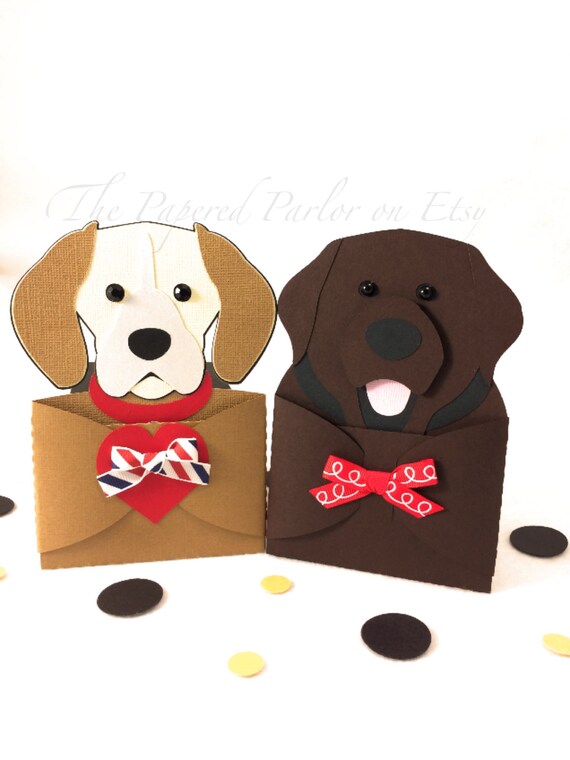 Dog Gift Card Holder Dog Party Invitation Beagle Dog Gift Card Holder Dog Party Invitation Beagle