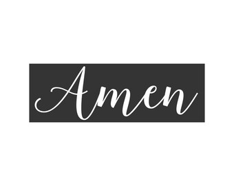 Amen sign | Etsy