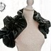 Black pvc/vinyl ruffle shrug/bolero-gothic by NoirRomantique