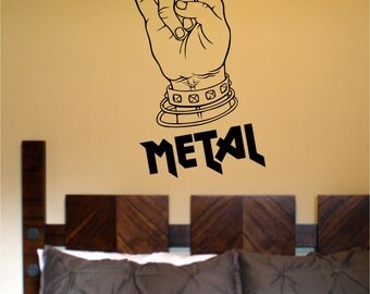Heavy metal decal | Etsy