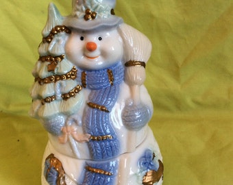 Snowman gift box | Etsy