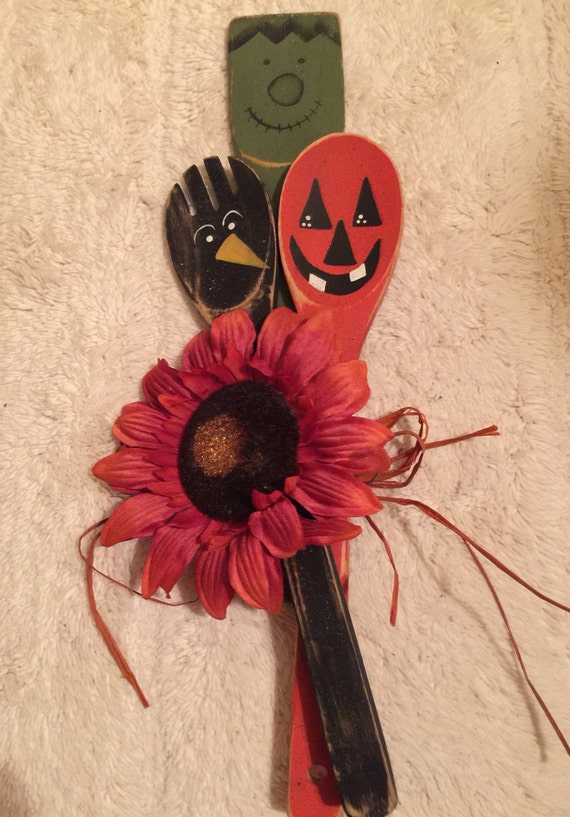 Halloween Wooden Spoons Fall Wooden SpoonsDecorative Wooden
