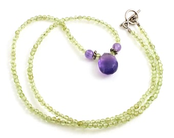 Peridot and amethyst | Etsy