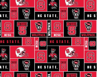 Nc state fabric | Etsy