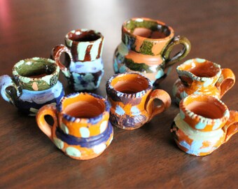 Mini clay pots | Etsy