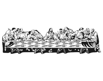 Last supper decal | Etsy