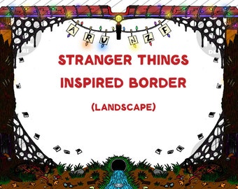 Stranger things card | Etsy