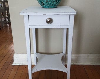 Unique distressed end table related items | Etsy