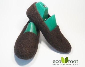 Felted wool slippers felt boots and shoes Home shoes by EcoFootUA