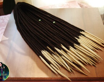 Wool dreads synthetic dreads beads and winter hats by AliceDreads