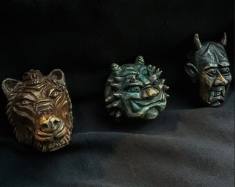 Unique oni mask related items | Etsy