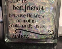 Popular items for glass block lights on Etsy