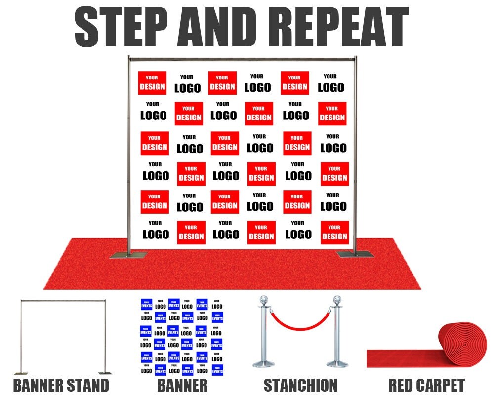 Custom Step And Repeat Backdrop Wedding Photo Booth
