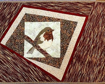 Vintage Linen Hand Embroidered Quilt by IWquilt on Etsy