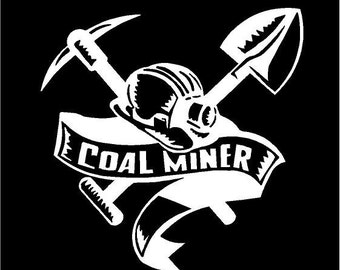 Miner sticker | Etsy