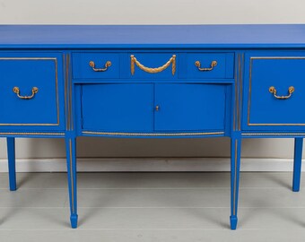 Blue console table | Etsy