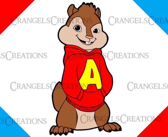 Chipmunks ALVIN .SVG .dxf .png Print/Cut by CrangelsCreations